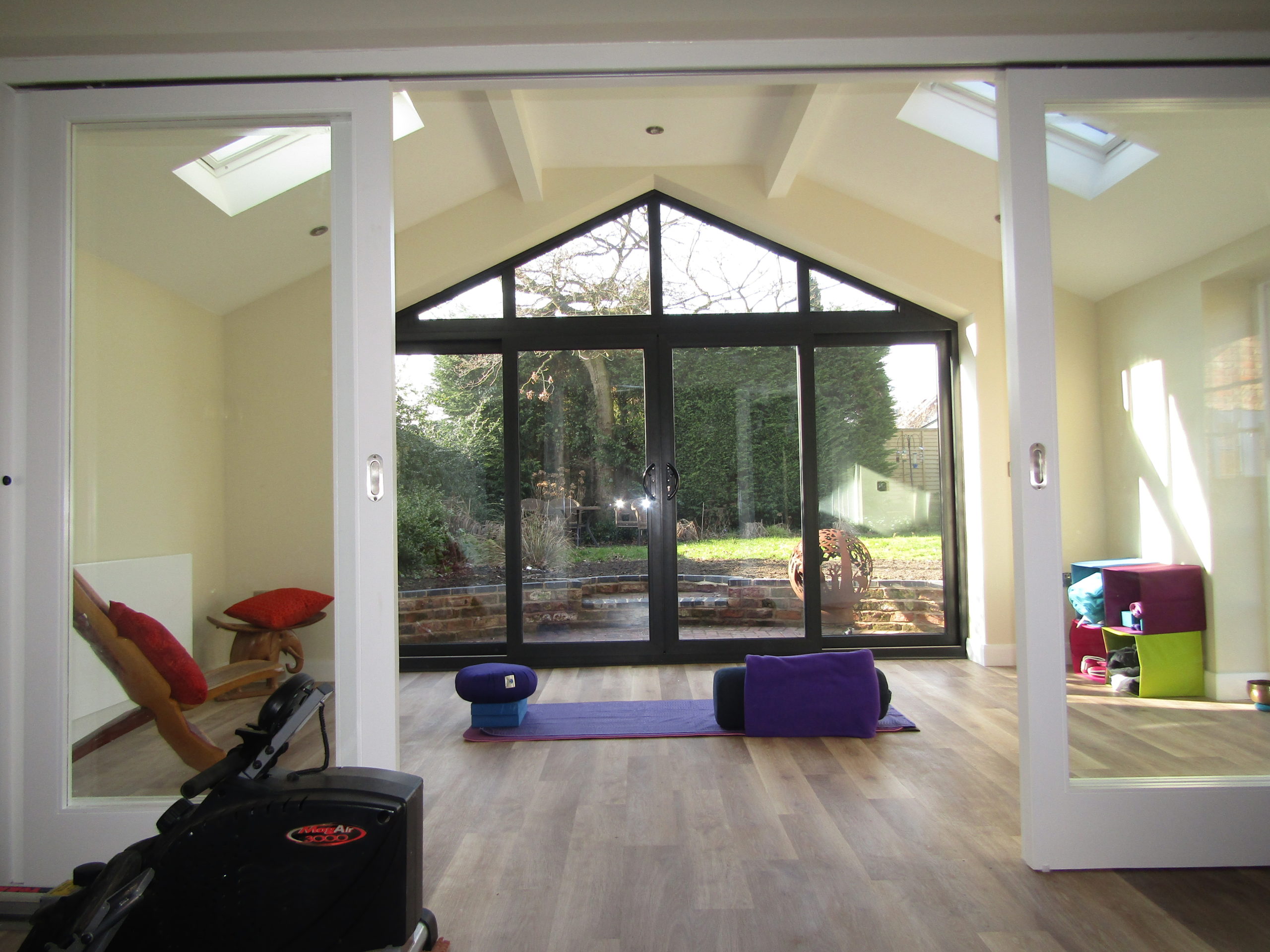 Garage Converted into Gym and Living Space - CK Architectural Manchester